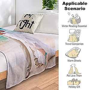 AMAPARK Custom Blanket with Photo Text Personalized Throw Blanket Customized Blanket for Her for Him Flannel Blankets Father's Day Mother's Day Birthday Valentines, 1 Photo, 40"x50"