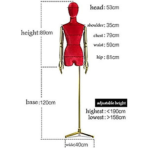 Mannequin Display Stand Mannequin Torso Body Head Dress Form with Flexible Arms Manikins Tailors Dummy Female