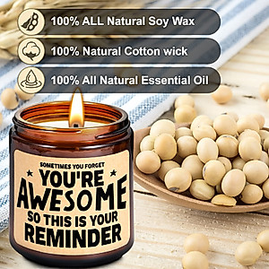 JOLIMENT Scented Candles Gifts for Women - Inspirational Gifts, Cheer Up Gifts for Her, Him - Gag Gifts for Friend, Coworker, Congratulations, Graduation, Passed Exam, New Job Gifts, Mothers Day Gifts