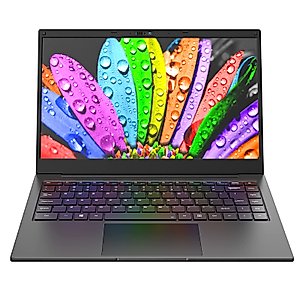 AWOW 14.0" FHD Laptop Computer Intel Core i5-8279U Processor (up to 4.1 GHz) 16GB DDR4 RAM 512GB SSD Ultra Slim, Notebook Computer with Lens Anti-Peep Design, Webcam, WiFi, and Bluetooth 5.1