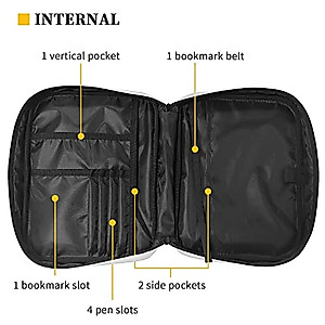 Boatee Running Horse Painting Bible Covers for Women, Bible Case Men Kids Bible Bag Book Covers Scripture Carrying Case with Handle Zip Pocket