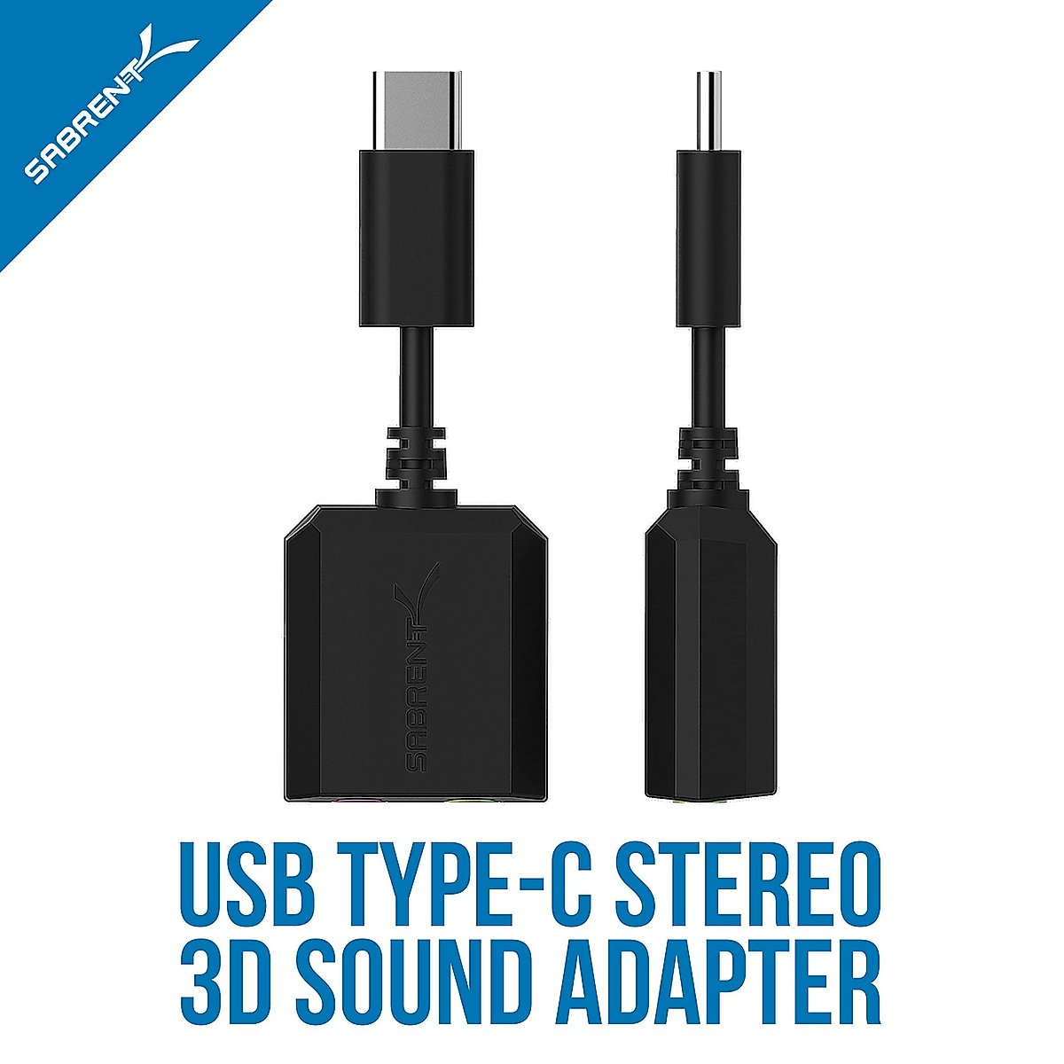 Sabrent 5 in 1 USB C Multi-Port HUB + USB Type-C External Stereo Sound Adapter