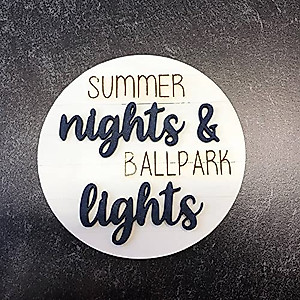 HEALT 8 PCS Baseball Rugby Golf Tiered Tray Decor,Sports Wooden Signs Items Decor,Rustic Farmhouse Tray Sets for Kitchen Home Table Decor Ball Themed Games Contest Party Supplies (Baseball_03_8pcs)