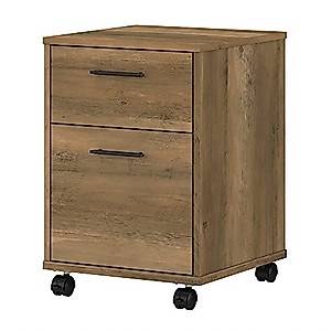 Bush Furniture Key West 2 Drawer Mobile File Cabinet, Reclaimed Pine