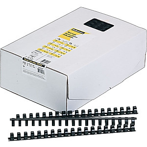 Fellowes "Fellowes 52327, Plastic Combs - Round Back, 100 pack, Black, "5/8"",120 sheet capacity"