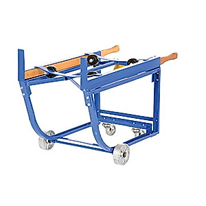 Vestil RDC-1000-5SS Deluxe Rotating Drum Cart with Steel Wheel, Steel, 1000 lbs Capacity