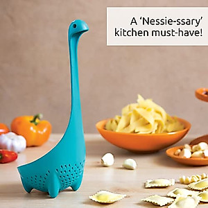 OTOTO Mamma Nessie Colander Spoon - Vegetable & Fruit Kitchen Strainer - Cooking Gadgets Pasta & Noodle Strainers for Kitchen - Small Kitchen Strainer - Dishwasher Safe & Food Grade Colander Strainer