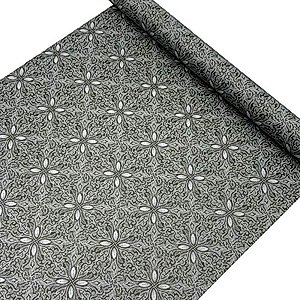 Yifely Vintage Petal Countertop Covering Paper Self-Adhesive Shelf Liner Coffee Table Decor 17.7 Inch by 9.8 Feet