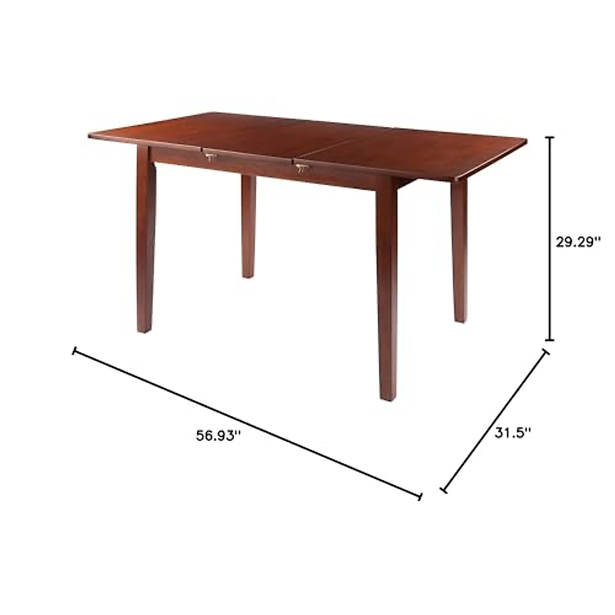 Winsome Wood Darren Dining Table, Walnut