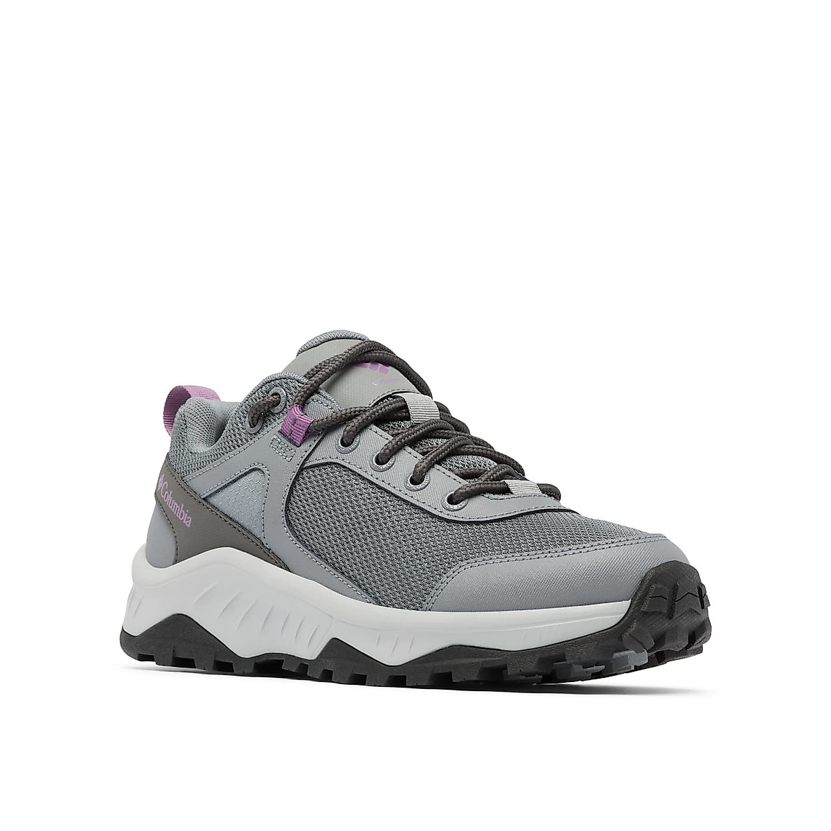 Columbia Women's Trailstorm Ascend Waterproof, Titanium Grey Steel/Dark Lavender, 5.5
