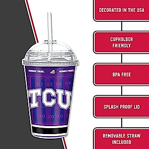 Rico Industries NASCAR Joey Logano Racing 12oz Acrylic Tumbler with Hinged Lid for Youths, Officially Licensed Youth Tumbler with Swirly Straw for NASCAR Fans