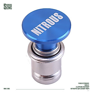 XINXUSONG 3PCS EJECT FIRE MISSILES NITROUS For Button Cigarette Lighter Billet Button Plugs Replacement 12V Power Source Cover Fits Most Automotive Vehicles Auto Car Anodized Aluminum Dustproof Plug