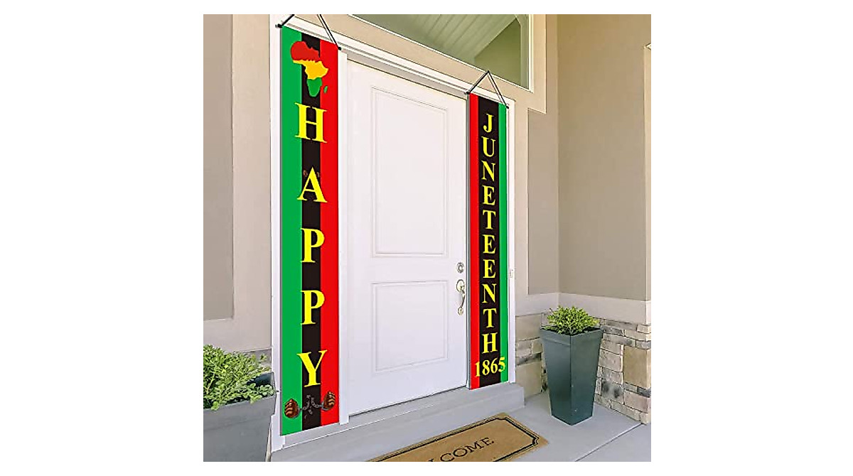 Juneteenth Porch Banner - Celebrate Freedom with Vibrant Decor
