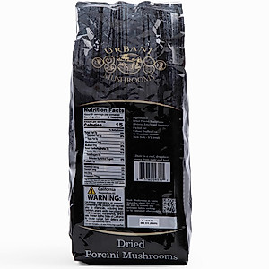 Urbani Truffles Dried Porcini Mushrooms for Cooking - AAA Grade Aromatic Wild Dried Mushrooms for Cooking Soups, Sauces, Pasta, and Risotto, Vegan, Pure & All-Natural, Easy to Rehydrate, 1 Lb. Pack