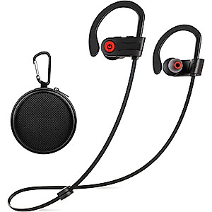 PSIER Bluetooth Headphones Wireless Earbuds Running Headphones with 15 Hours Playtime Bluetooth 5.3 Headphones IPX7 Waterproof HD Sound Earphones
