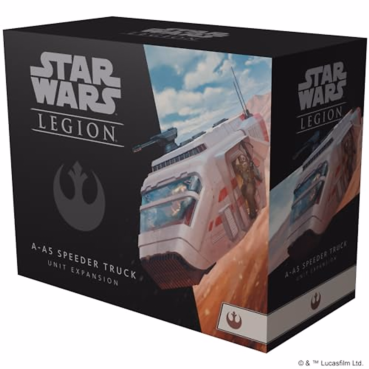 Star Wars: Legion A-A5 Speeder Truck Unit Expansion - Rugged Combat Transport! Tabletop Miniatures Strategy Game for Kids and Adults, Ages 14+, 2 Players, 3 Hour Playtime, Made by Atomic Mass Games