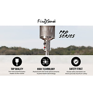 Fire Sense 63047 Pro Series Head Assembly 46,000 BTU Propane Patio Heater Head Replacement Fits With Model: Pro series 61436