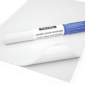 Nicpro Dry Erase Whiteboard Sticker Wall Decal, 17.7" X 78.7"(6.5 ft) Self-Adhesive White Board Peel Stick Paper to Do List with 3 Color Water-Based Pens for School, Office, Home, Kids Drawing