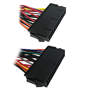 COMeap 24 Pin Female to Mini 24 Pin Male ATX Main Power Adapter Cable for DELL Optiplex 380 580 760 780 960 980 3.94-inch(10cm)