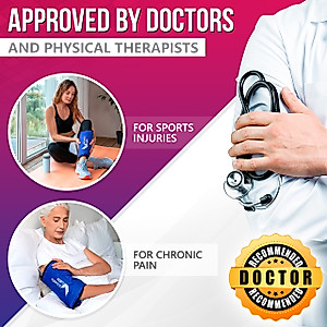 Kinetic Labs Reusable Ice Pack for Injuries - Ice Pack for Back Pain Relief (11x14.5) - HSA FSA Eligible - Large Ice Pack for Back, Knee, Shoulder, Hip