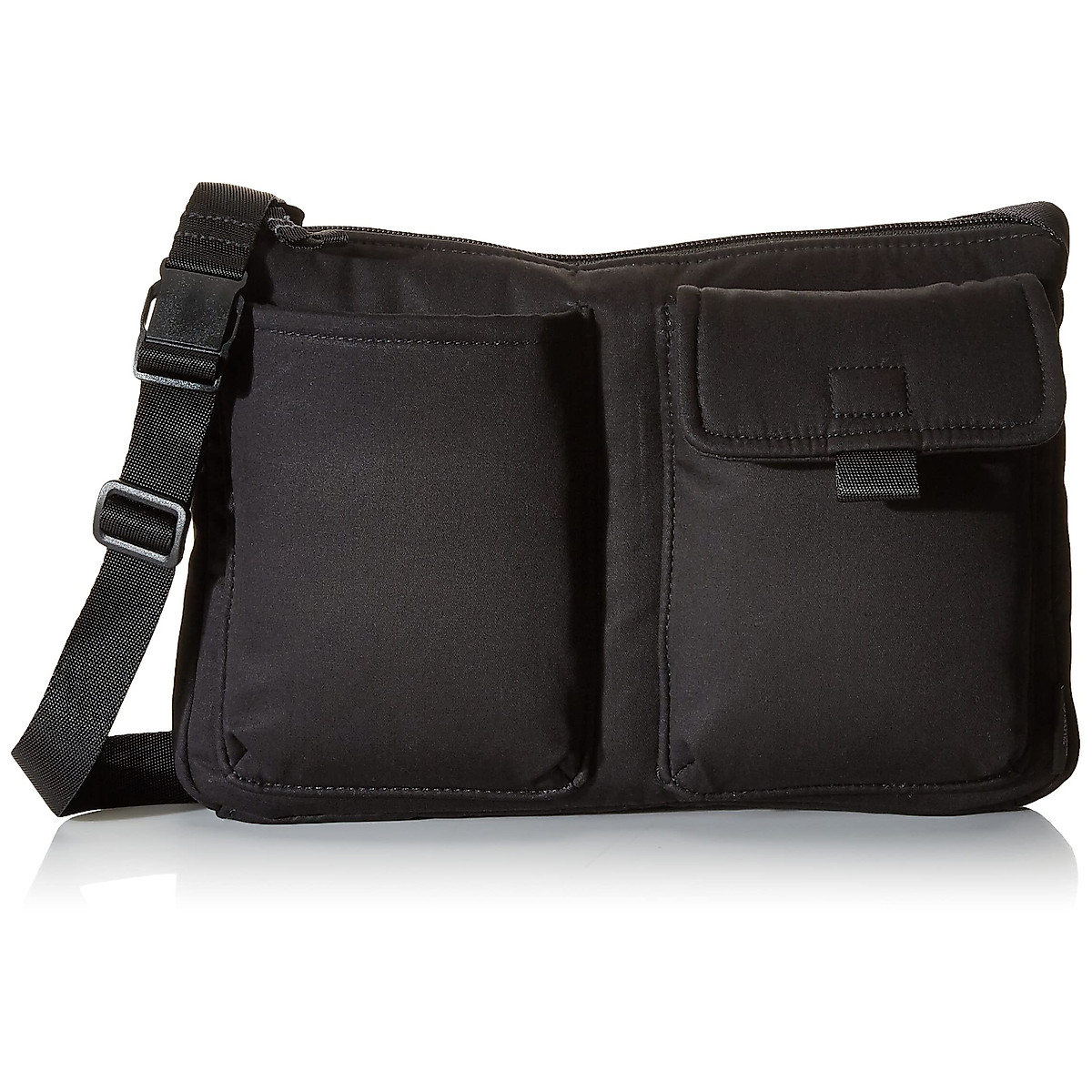 Vera Bradley Women's Cotton Utility Small Crossbody Purse, Black - Recycled Cotton, One Size