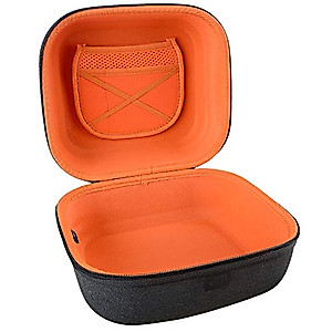 Geekria Shield Case for Large-Sized Over-Ear Headphones, Replacement Protective Hard Shell Travel Carrying Bag with Cable Storage, Compatible with HiFiMAN HE 400i, Grado PS1000e (Dark Grey)