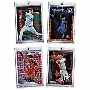 UVBLOC One Touch Card Holder (25 Pack) 35pt Magnetic Hard Case Pro Protector Sleeves for Trading Baseball Basketball Football Pokemon Sports Cards