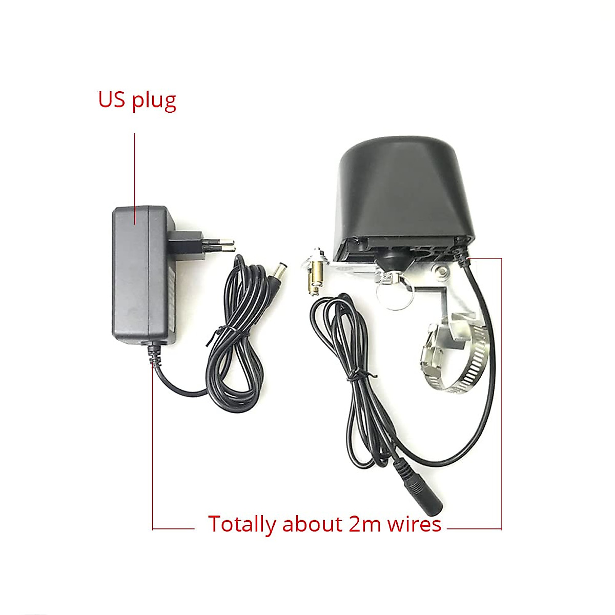 EVERSECU Tuya Smart WiFi & Bluetooth Smart Water Valve, Shutoff WiFi Control Water Valve Compatible with Alexa, Google and Application Program iOS/Android