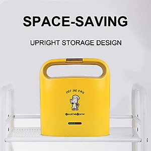 Health and Home Electric Indoor Grill, Panini Press, Gourmet Sandwich Maker, 303G-Yellow