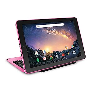 RCA 2018 Newest Premium High Performance Galileo 11.5" 2-in-1 Touchscreen Tablet PC Intel Quad-Core Processor 1GB RAM 32GB Hard Drive Webcam WiFi Bluetooth Android 6.0-Pink