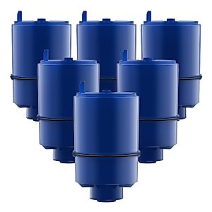 GLACIER FRESH Replacement for PUR® Water Filter Faucet, Replacement for RF9999® and RF-3375, Compatible with All Pur® Faucet Mount Filtration Systems, 6 Pack