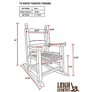 Leigh Country TX 93580 Heartland Junior Rocker/Rocking Chair - Natural
