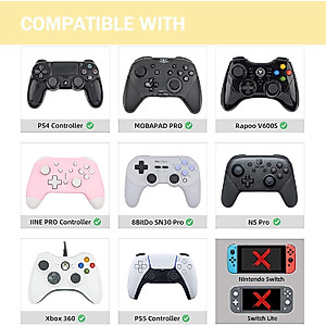 14Pcs Analog Thumb Grip Stick Cover, Wireless Controllers Game Remote Joystick Cap, Non-Slip Silicone Handle Protection Cover for PS5/PS4/Xbox one/360/N Switch PRO