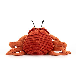 Jellycat Crispin Crab Stuffed Animal, Medium 8 inches | Ocean & Sea Plush Toy | Classic Children's Gift
