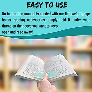 Book Page Holder | Finger Book Holder for Reading in Bed I Hand Made Thumb Book Page Holders for Reading | Light Weight Book Opener Tool | Book Accessories| Book Lovers Gifts | Reading Accessories
