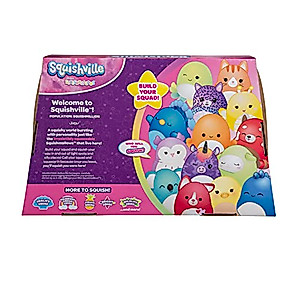 Squishville Mini-Squishmallows Besties Multipack - 14 Rainbow 2-Inch Plush Toys: Red Panda, Tabby Cat, Octopus & More