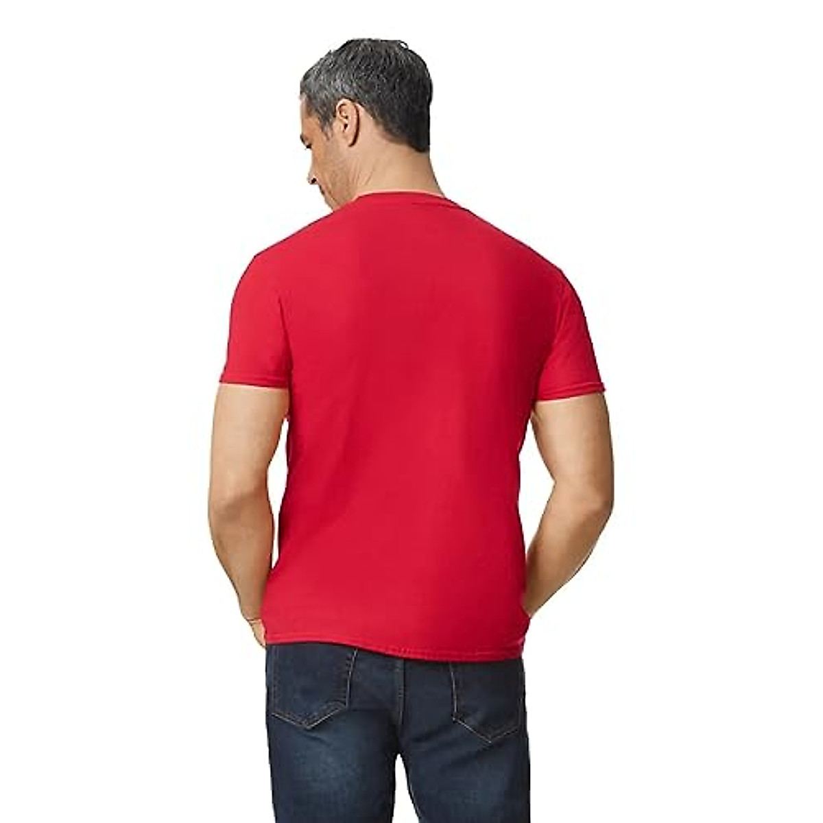Gildan Adult Softstyle Cotton T-Shirt, Style G64000, Multipack, Red (2-Pack), Medium
