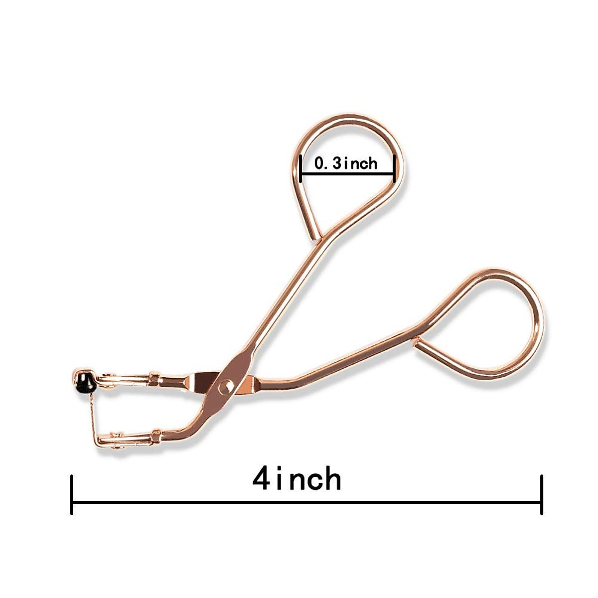 Eyelash Curler, Golden Eyelash Makeup Tools Set with Eyelash Curler, Mini Eyelash Curler, Black Silicone Refill Pads, Professional Lashes Curler, Stainless Steel, Fits Various Eye Lashes New