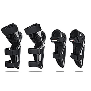 BARBOK Kids Dirt Bike Knee Pads Elbow Pads Youth Safety Anti-Collision Protective Gear for ATV Cycling Rollerblading Motorcycle Skateboard Scooter