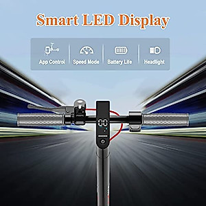 Electric Scooter Adults 18.5 MPH, 350w Electric Scooter with 17-22 Miles Range, 8.5" Solid Tires, Dual Brake System & 15° Climbing Ability, Folding Commuter Scooter for Adults