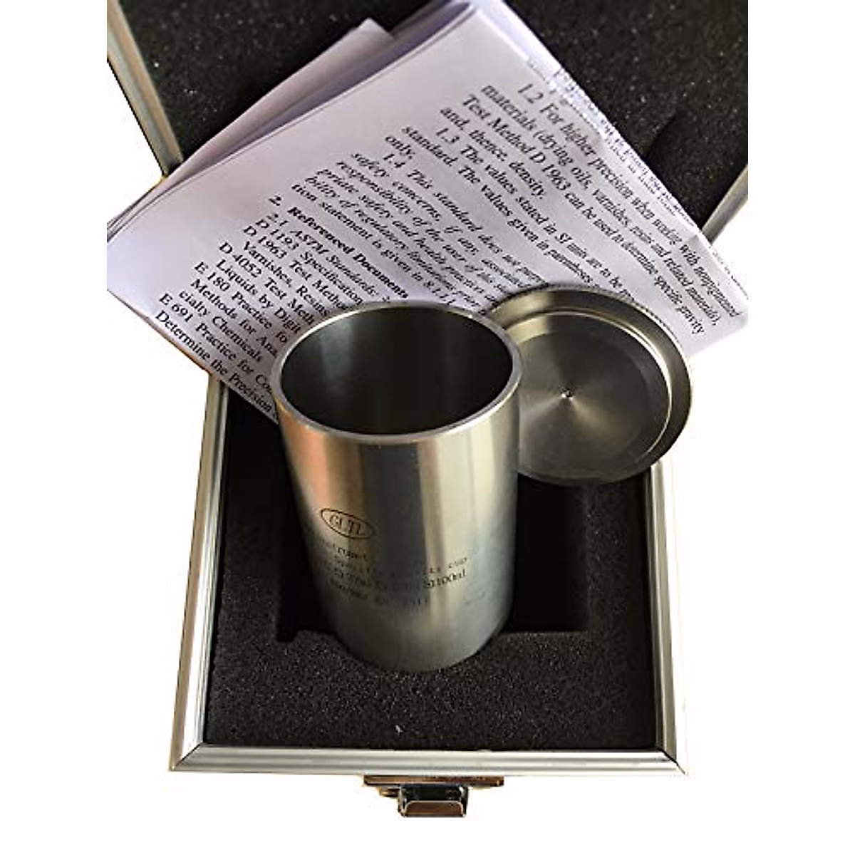 GLTL Optional Paint Density Specific Gravity Cups Stainless Steel (100ml)