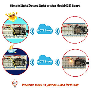 OSOYOO ESP8266 NodeMCU IOT Starter kit with ESP-12E Development Board Open Source Serial Module