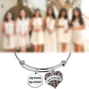 BAUNA Sorority Bracelet SGR Charm Bracelet Jewelry My Sister 1922 Sorority Gift (Inspired Bracelet)