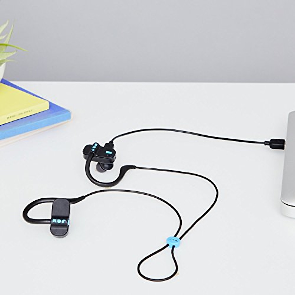 JAM Live Fast Workout Earphones 30 ft. Bluetooth Range, IP67 Sweat Resistant Earbuds 3 Sizes Included, 12 Hour Battery Life, Hands-Free Calling Cream Soda HX-EP404CS