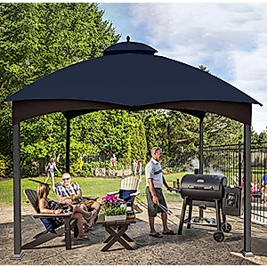 SCOCANOPY Replacement Canopy Top for The Lowe's Gazebo Model #GF-12S004B-1 / GF-12S004BTO (Navy Blue)