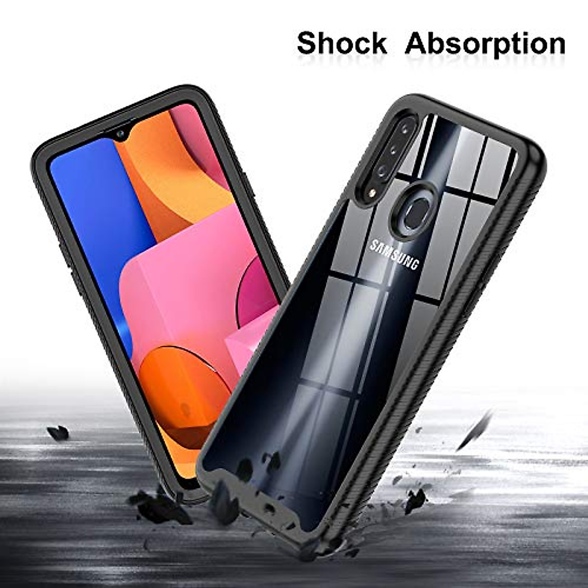 LeYi for Samsung Galaxy S10 Plus Case, Black/Clear