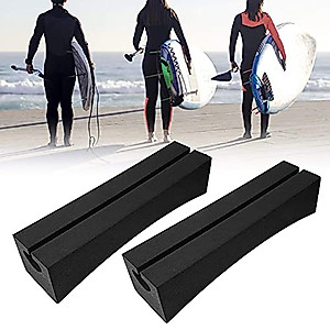 Jadeshay Car Roof Rack Pads for Surfboards, Kayaks and SUPs, Universal Soft Lightweight & Durable PE Car Top Crossbars, Easy to Install Portable Roof Racks