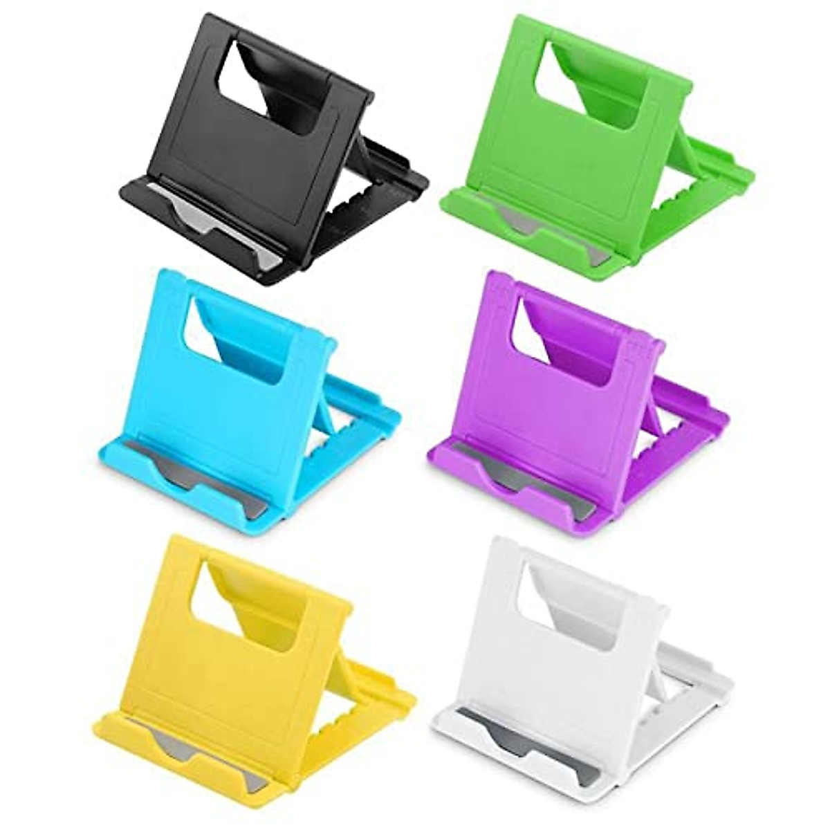 ICOBES Mobile Phone Stand Table Adjustable Phone Holder Bracket Desktop Stand for Folding Mobile Phone Stand (Color : Yellow)