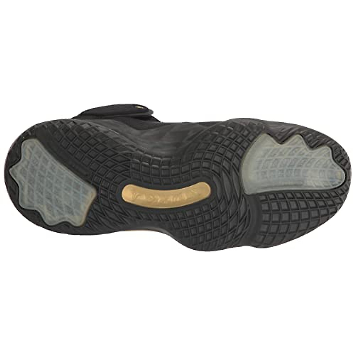 adidas D.O.N. Issue 3 Basketball Shoe, Black/Gold Metallic/Grey, 6 US Unisex Big Kid