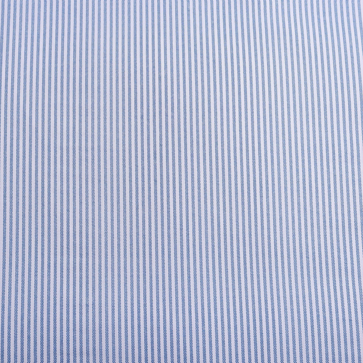 Poppy & Fritz- King Duvet Cover Set, Cotton Reversible Bedding with Matching Sham(s), Casual Home Décor (Oxford Stripe Blue, King)